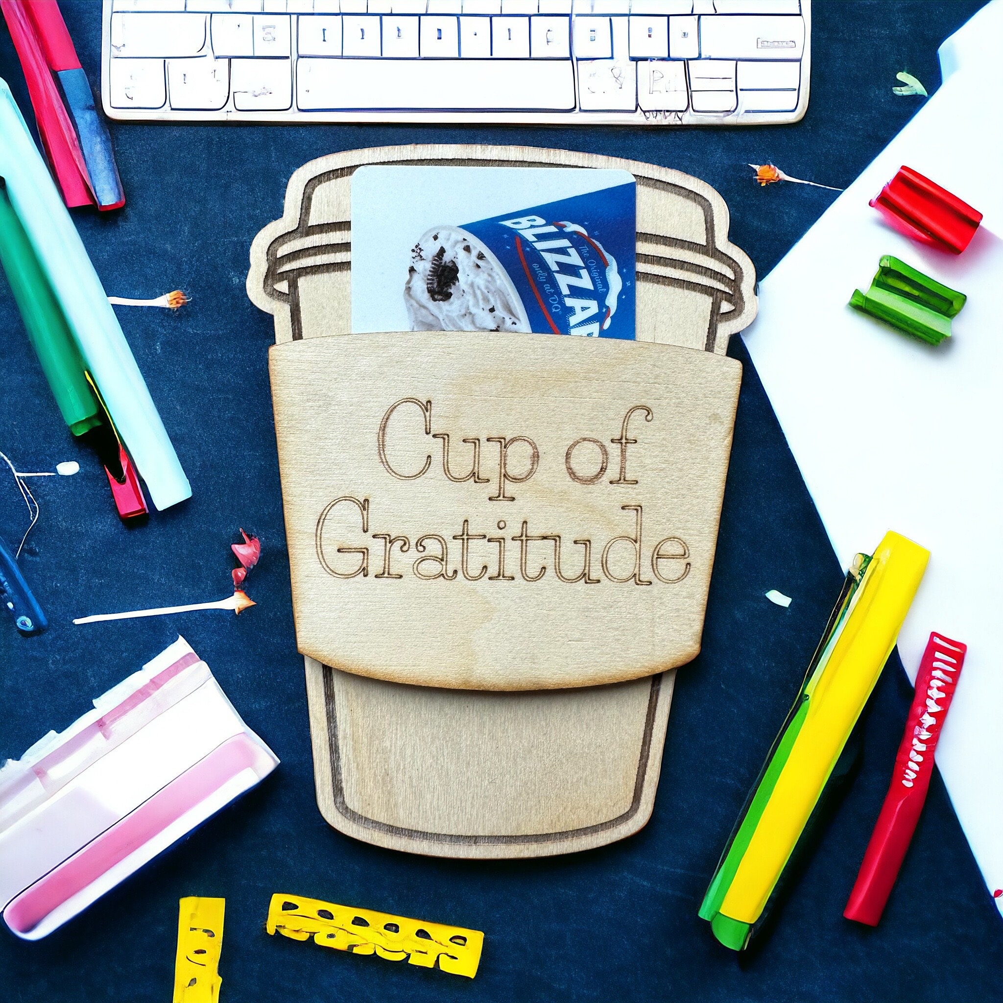 Thank You Coffee Gift Card Holder, Thank You Gift Card, Teacher ...