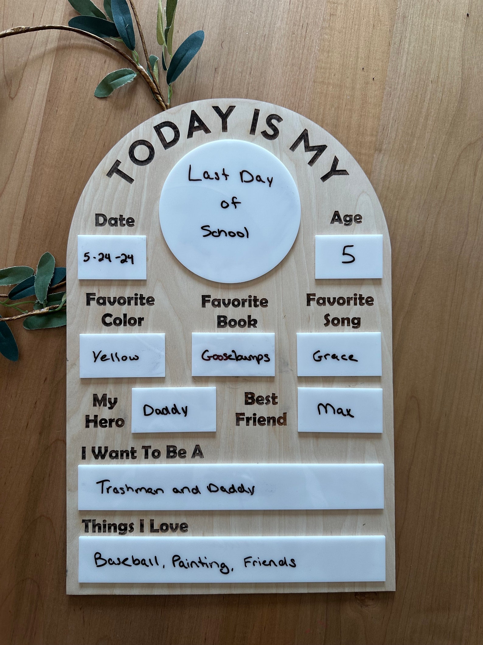 All About Me, First and Last Day of School Sign, Reusable School Sign ...