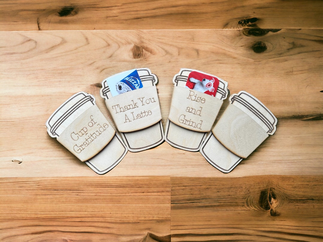 Thank You Coffee Gift Card Holder, Thank You Gift Card, Teacher ...