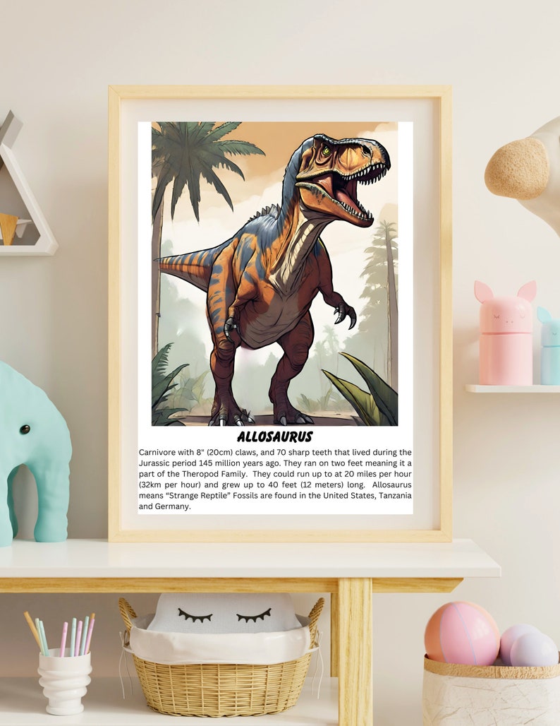 Allosaurus Dinosaur, Dinosaur Fun Facts, Educational and Entertaining ...