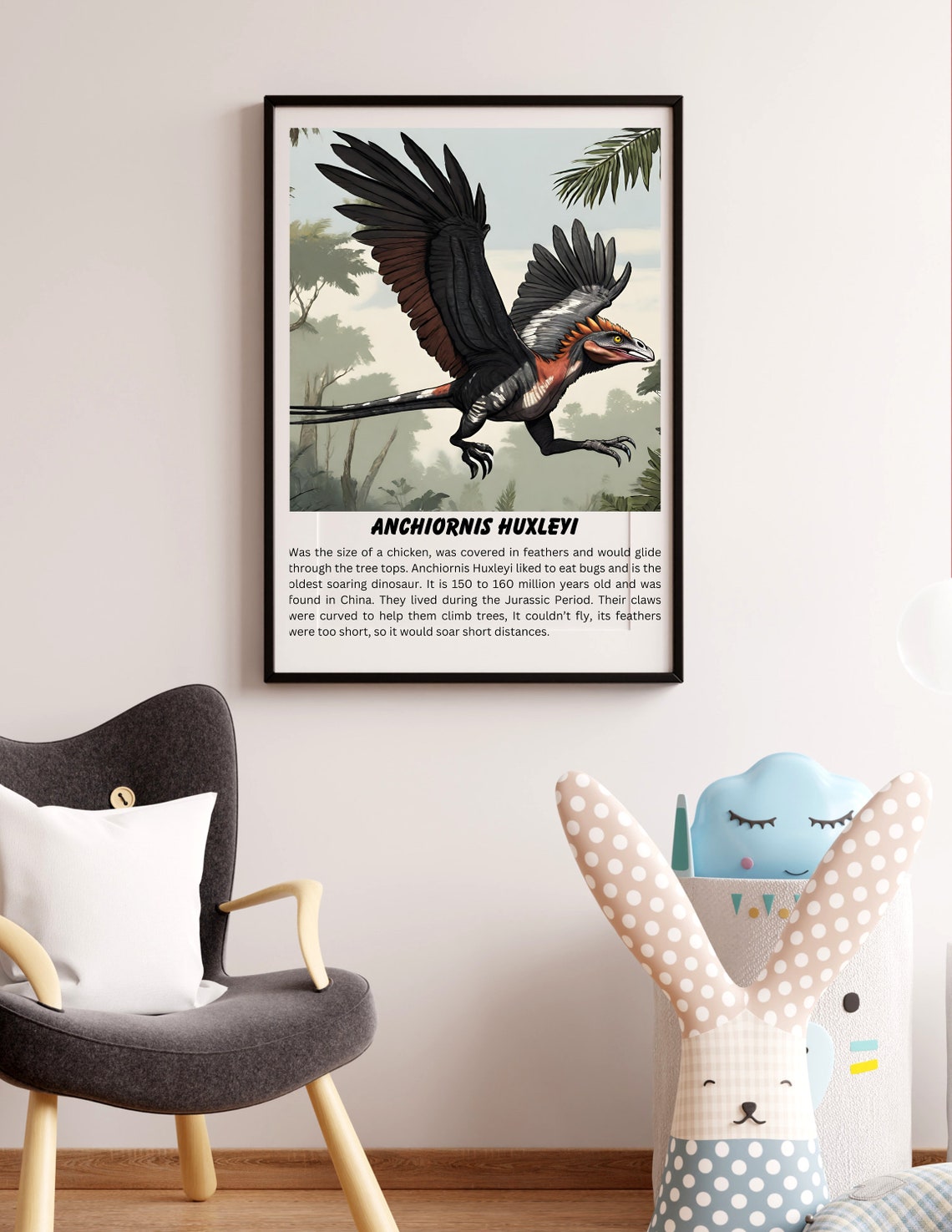 Anchiornis Huxleyi Dinosaur, Learn About Dinosaurs, Educational and Fun ...