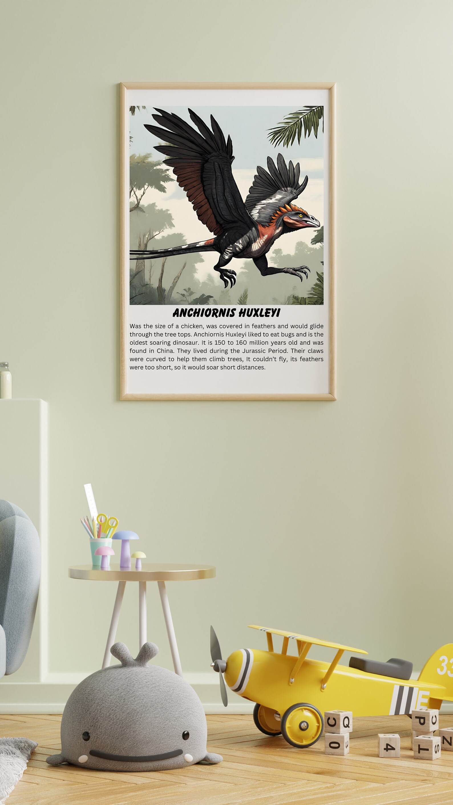 Anchiornis Huxleyi Dinosaur, Learn About Dinosaurs, Educational and Fun ...