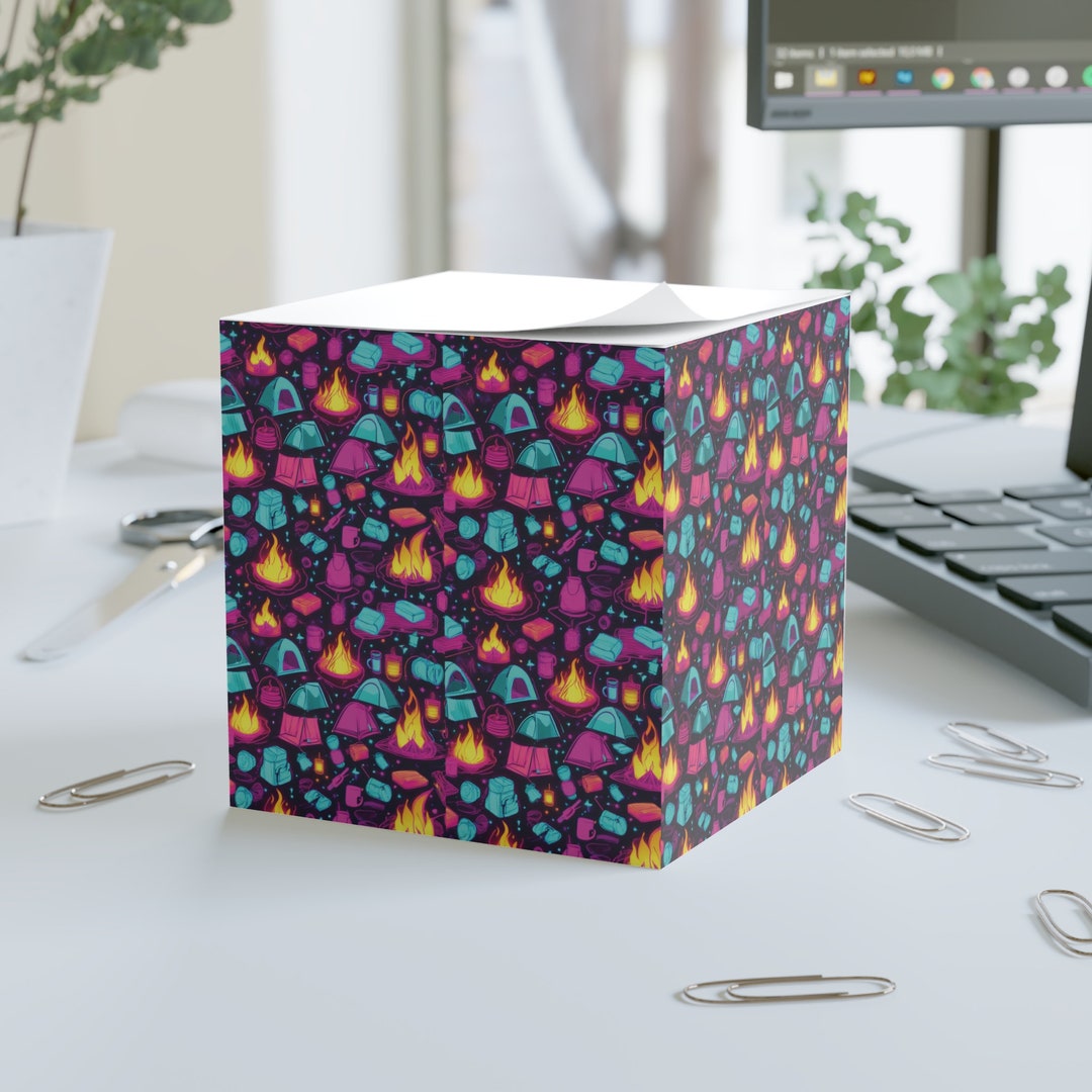 Camping Note Cube, Sticky Notes for Office, 700 Sheet Sticky Note Cube ...