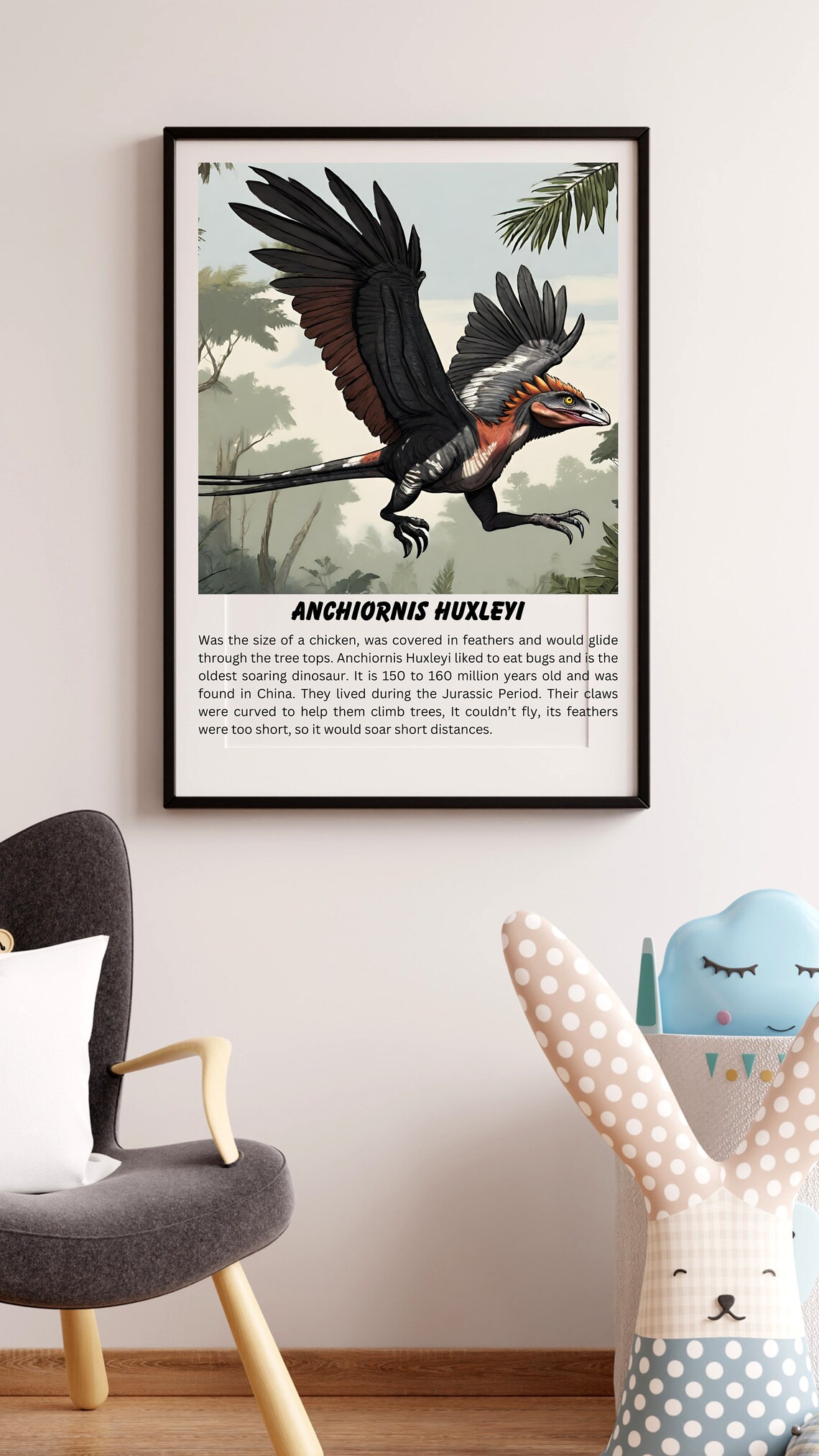 Anchiornis Huxleyi Dinosaur, Learn About Dinosaurs, Educational and Fun ...