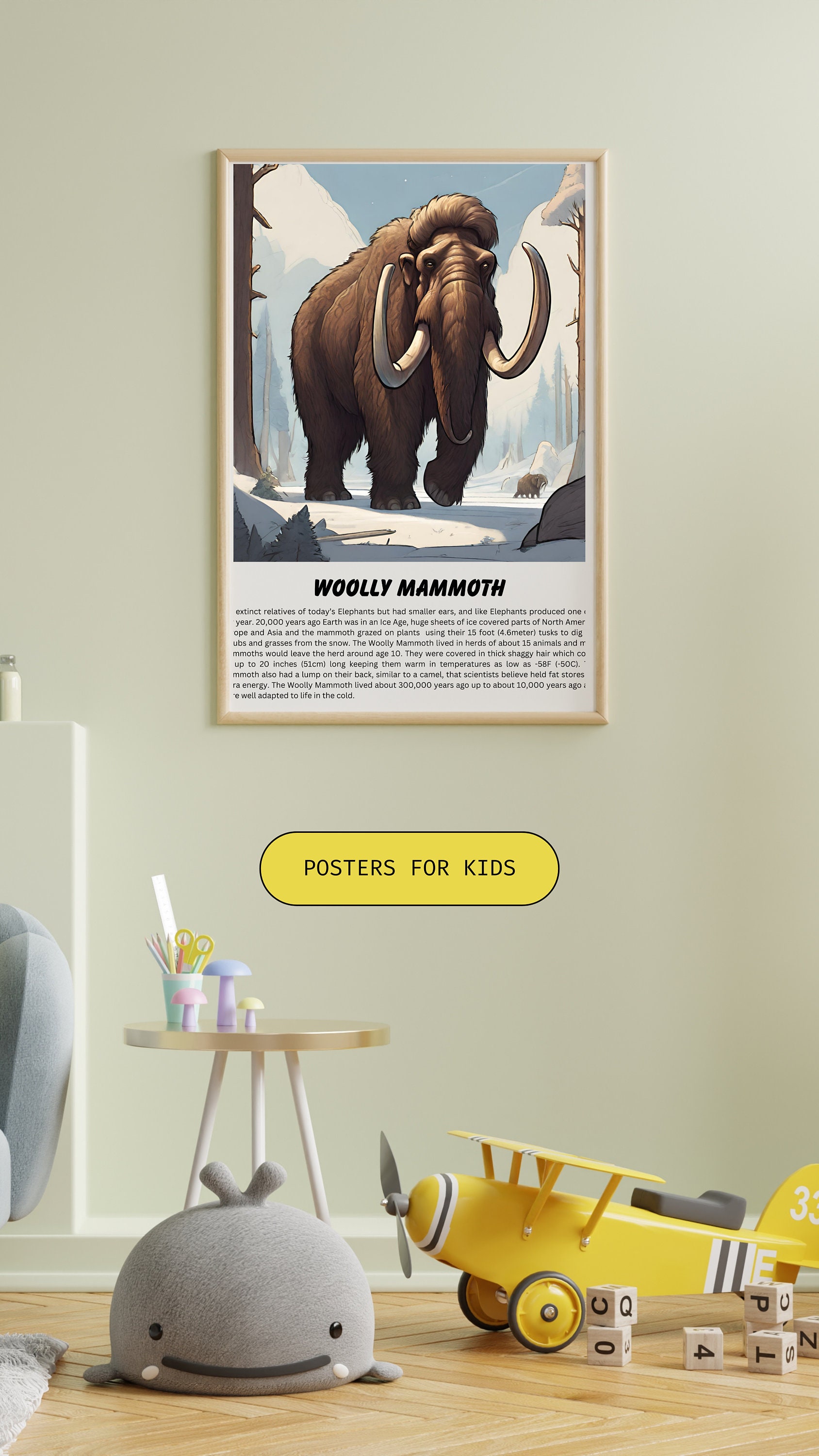 Woolly Mammoth Dinosaur, Dinos for Children, Dinosaur Information and ...