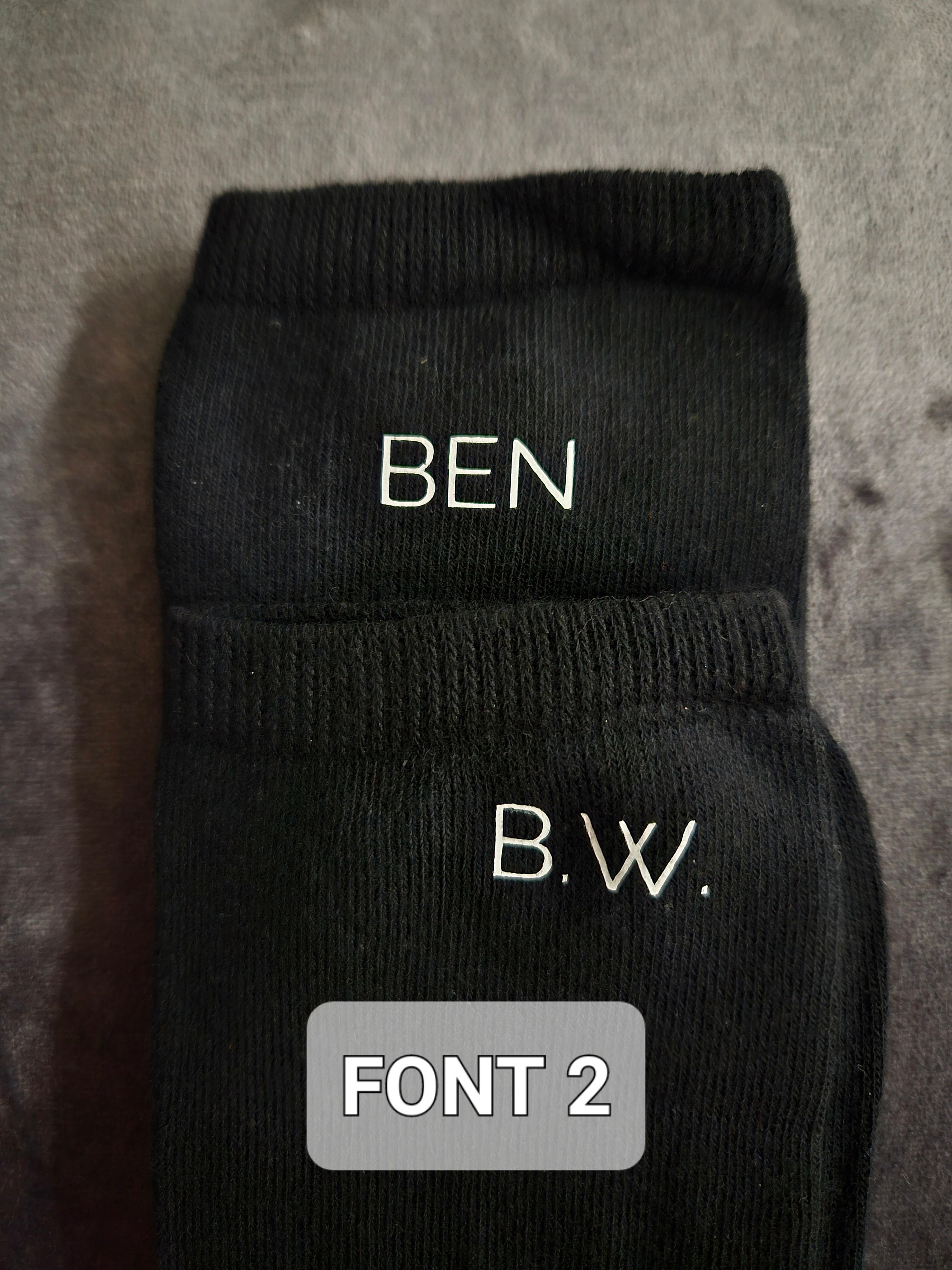 Personalised Socks Initials/name - Etsy UK