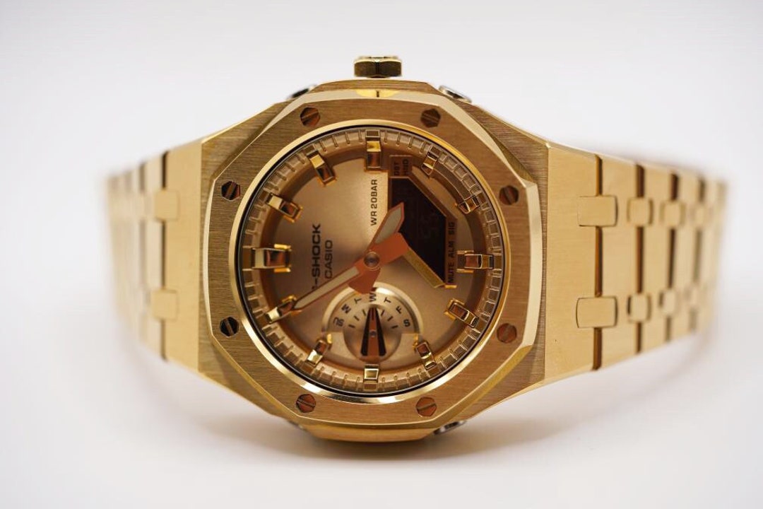Casio Oak Custom Gold Casio G-shock GA-2100GB-1A - Etsy