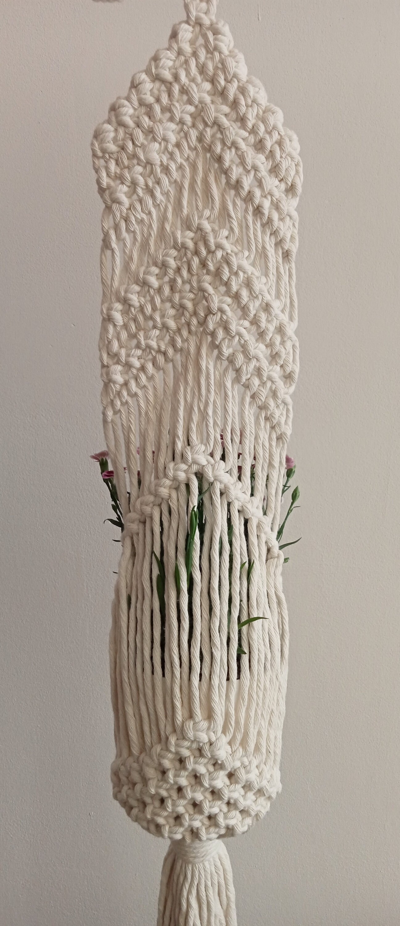 Macrame, Double Flowerbed, Plant Hanger, Large Decoration, Balcony ...
