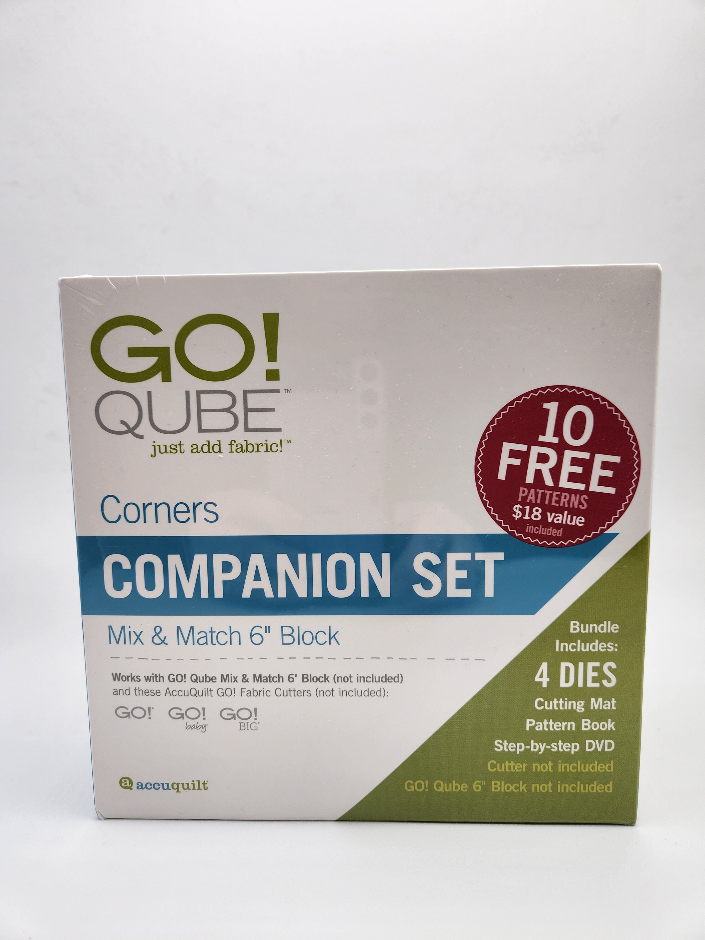 Accuquilt Go Qube Dies Companion Set Corners Mix & Match 6" Block ...