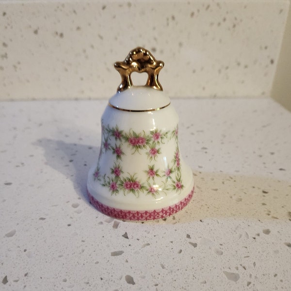 Lefton Rose Bell - Etsy