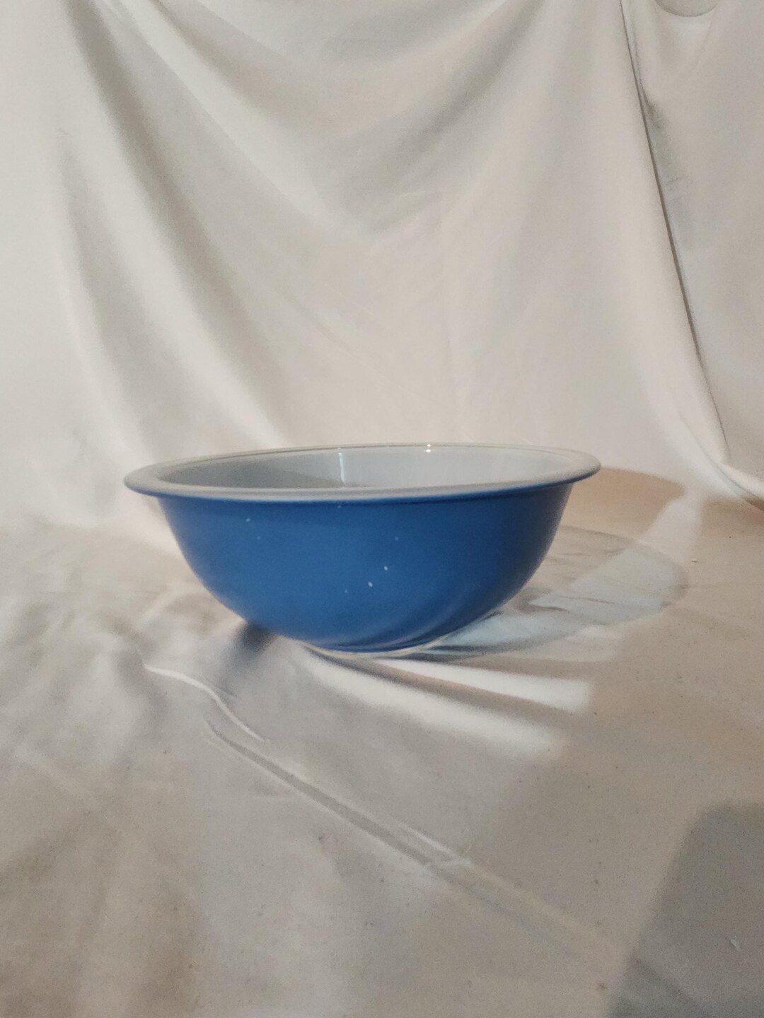 Vintage Pyrex Blue Mixing Bowl #325 2.5L With Clear Bottom - Etsy