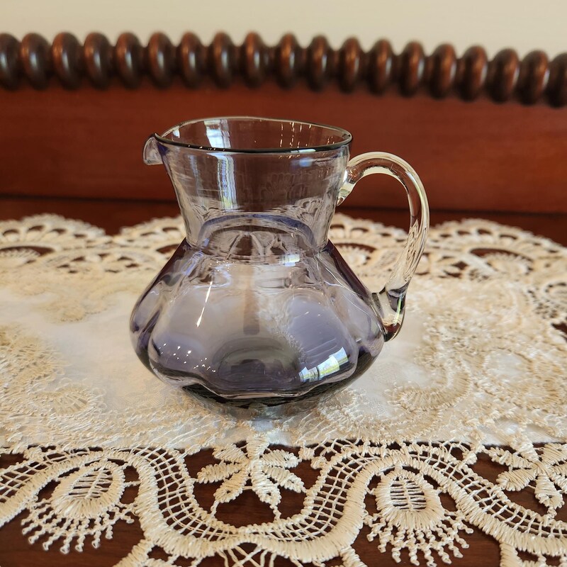 Small Glass Pitcher - Etsy