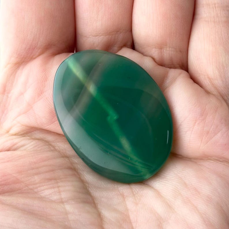 Dyed Green Agate Large 40x30mm Twisted Oval Pendant Bead, Green ...