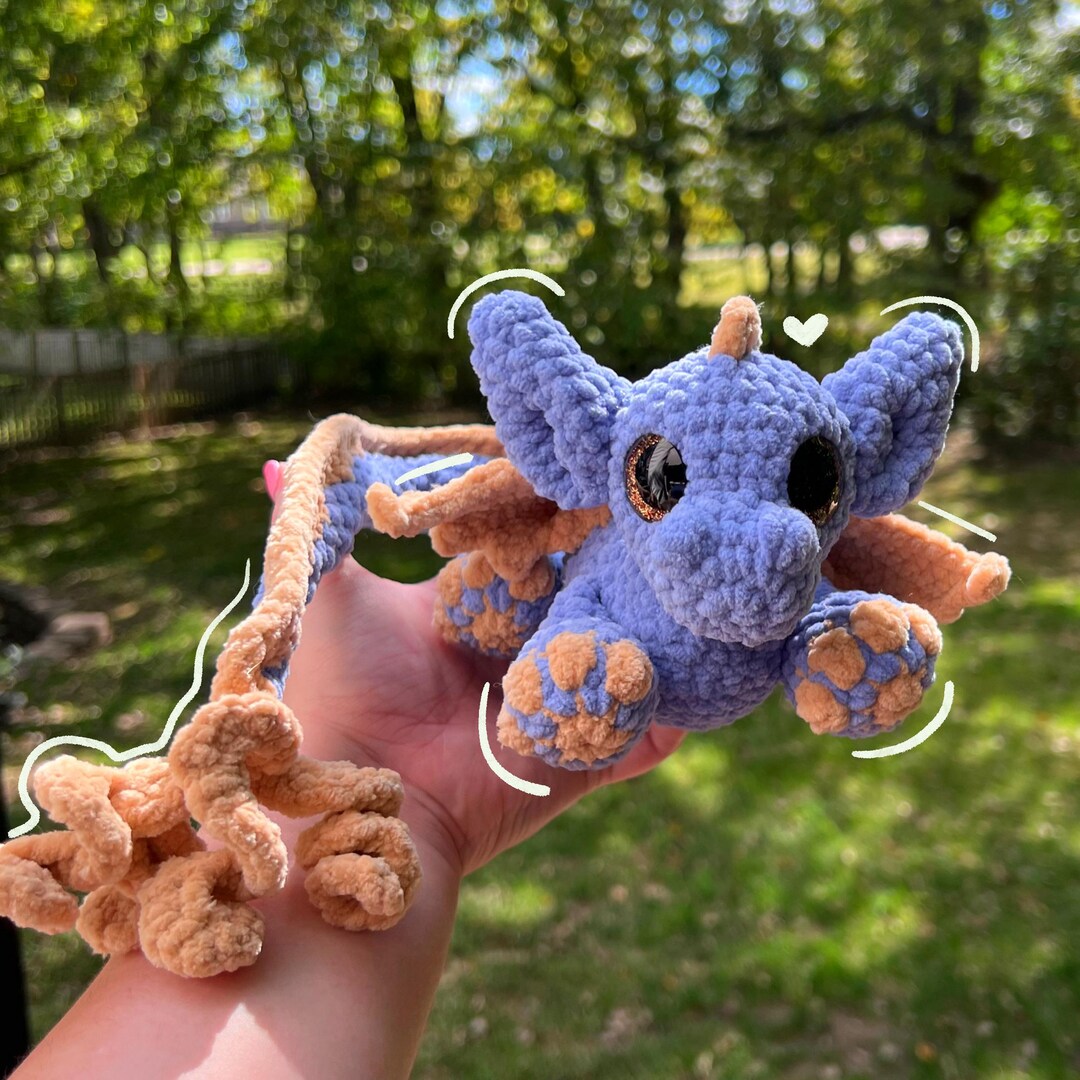 Jupiter the Baby Dragon Plushie Amigurumi, Cute, Toy, Plush, Stuffed ...