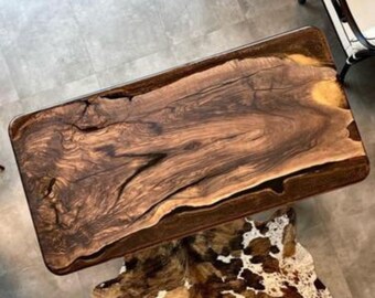 Custom Round Epoxy Table, Round Epoxy Table, Wooden Dining Table ...