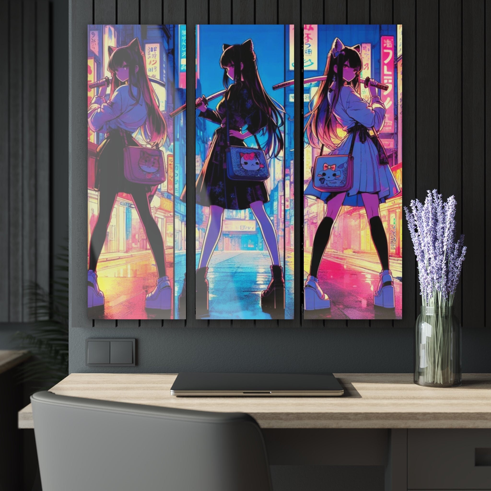 Anime Girls Poster | Anime Art Style Acrylic Print (french Cleat ...
