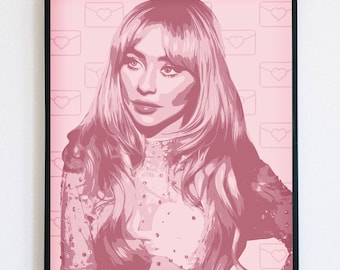 Sabrina Carpenter Poster A4 - Etsy