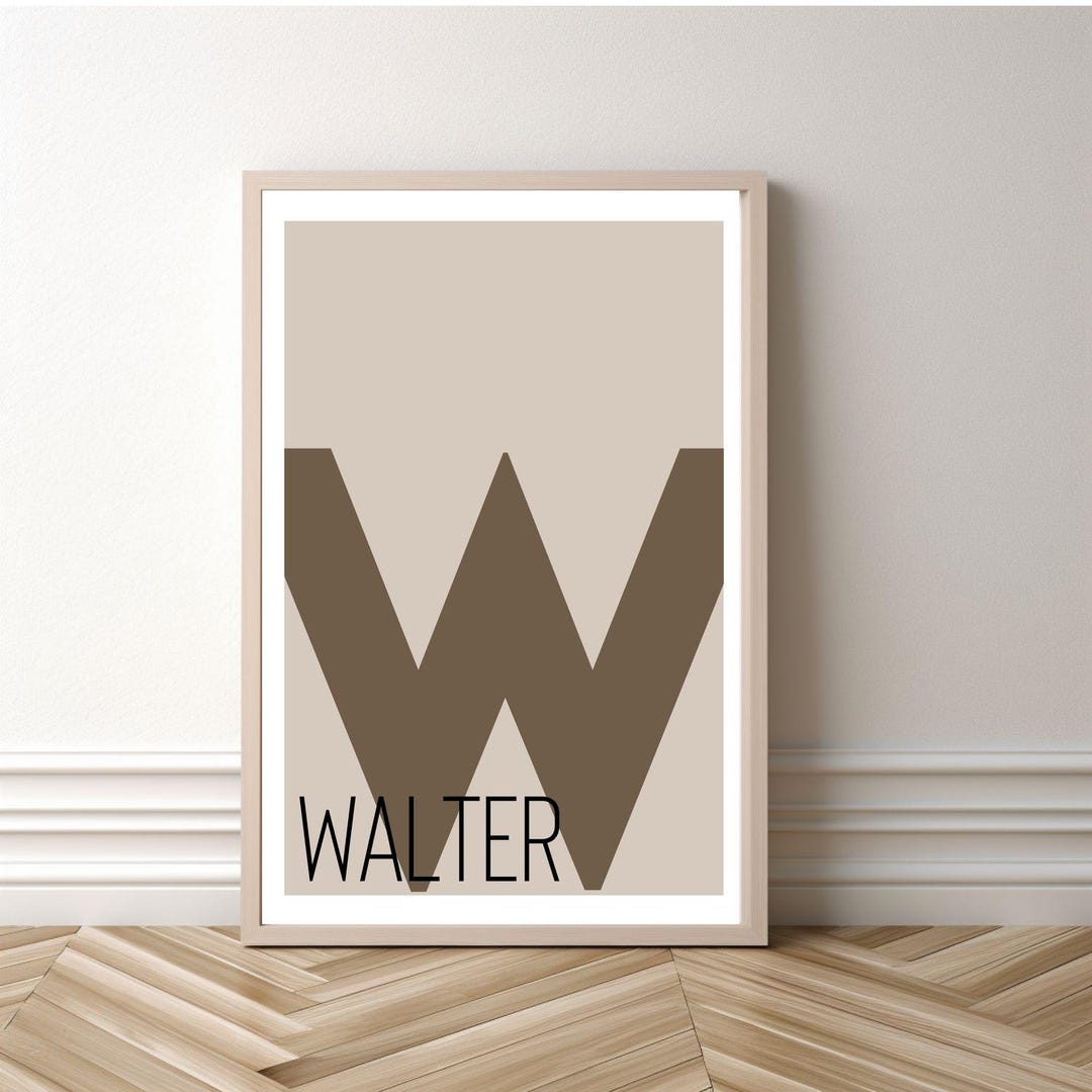 Personalized Kids Name Initial Print, Pastel Nursery Decor (digital ...