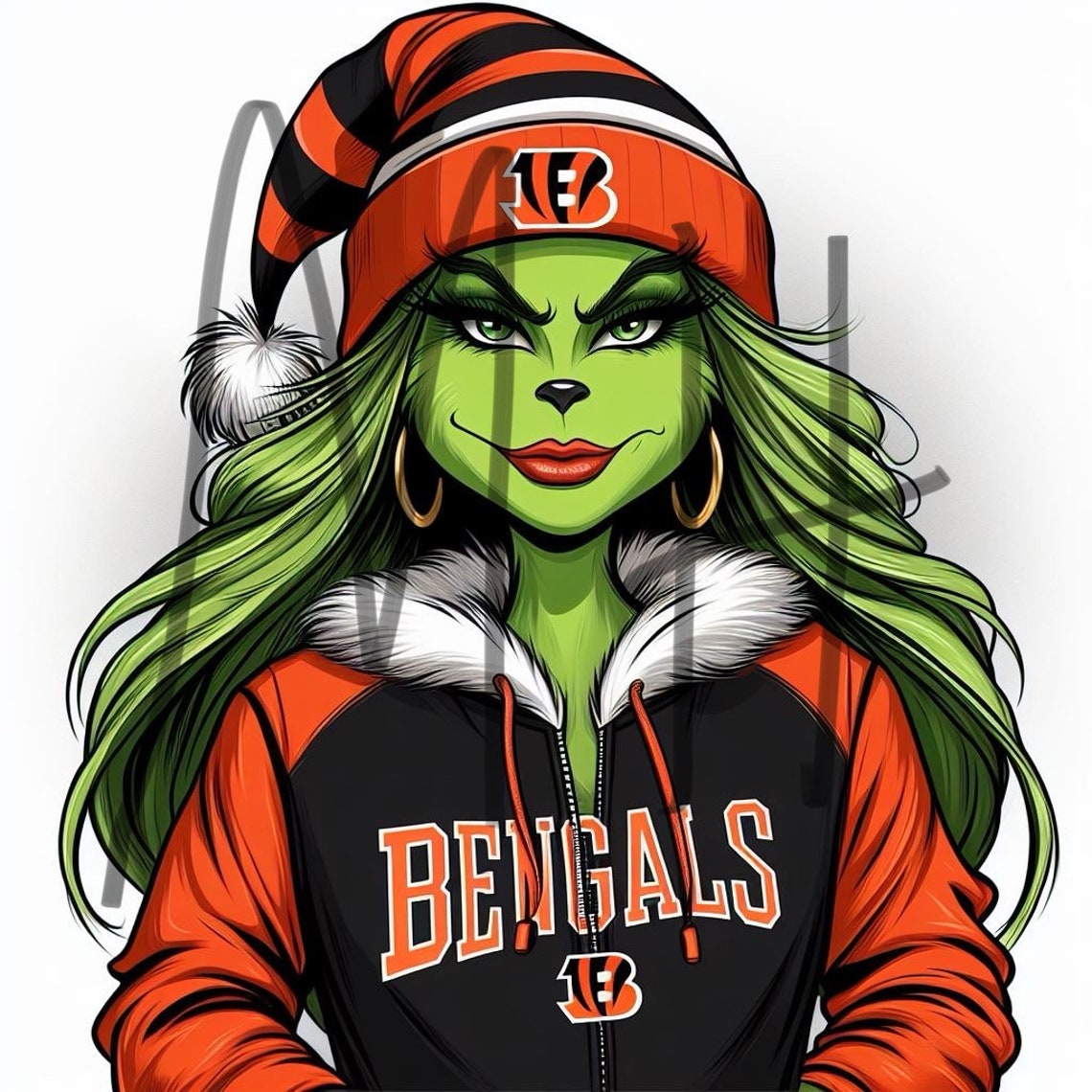 Female Boujie Grinch Bengals - Etsy