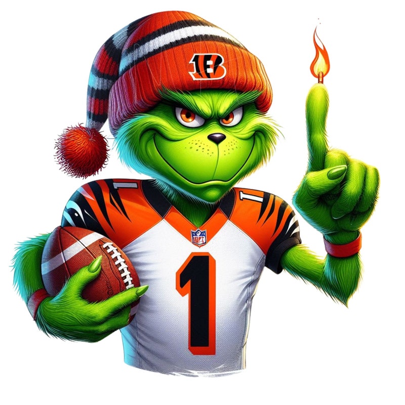 Grinch Football Svg - Etsy