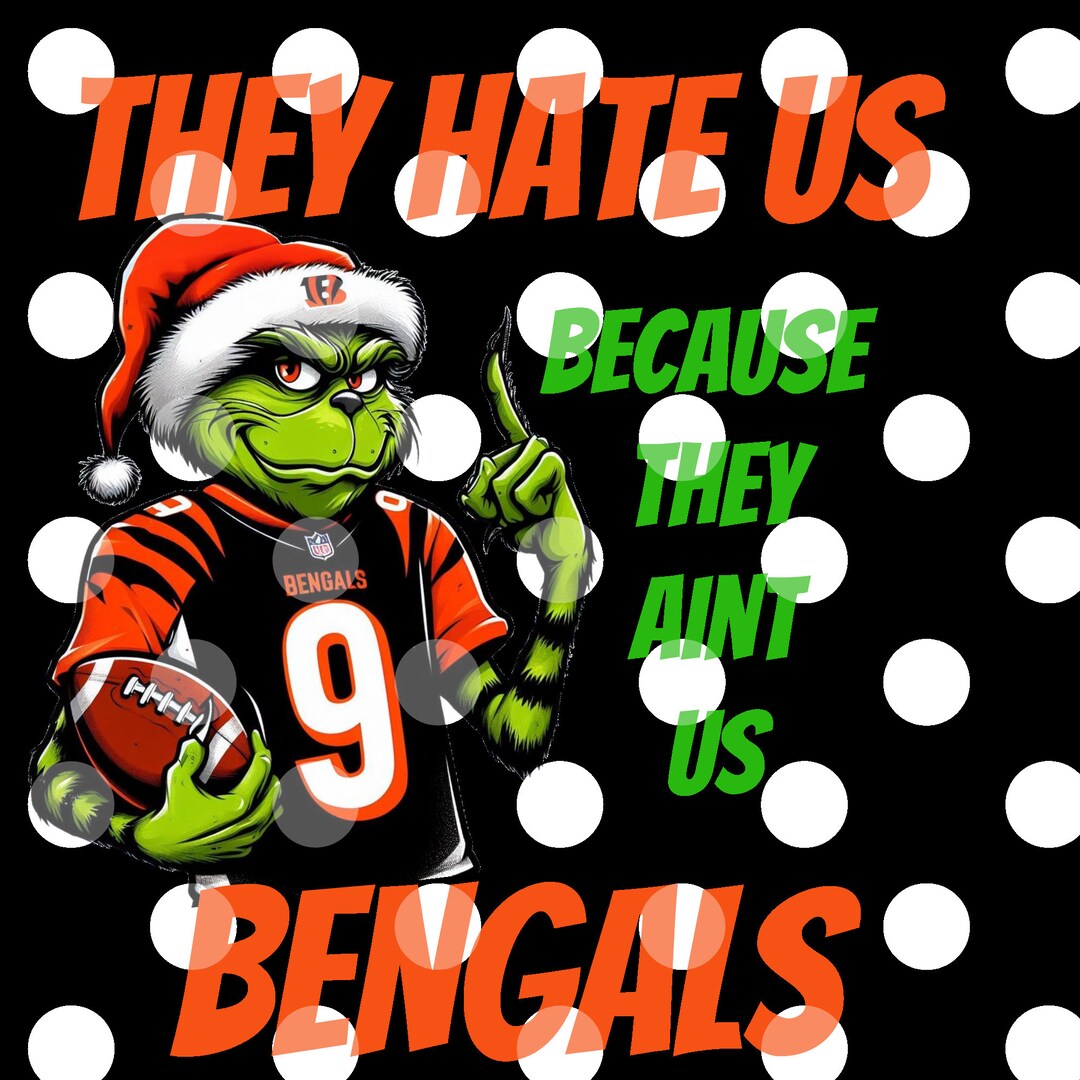 Grinch Bengals Burrow PNG - Etsy