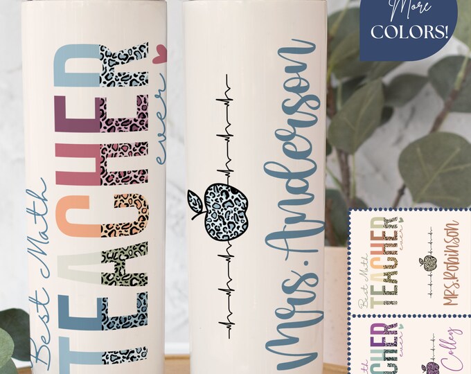 Math Teacher Tumbler Cup Math Teacher Gift Gift for Teacher Teacher ...