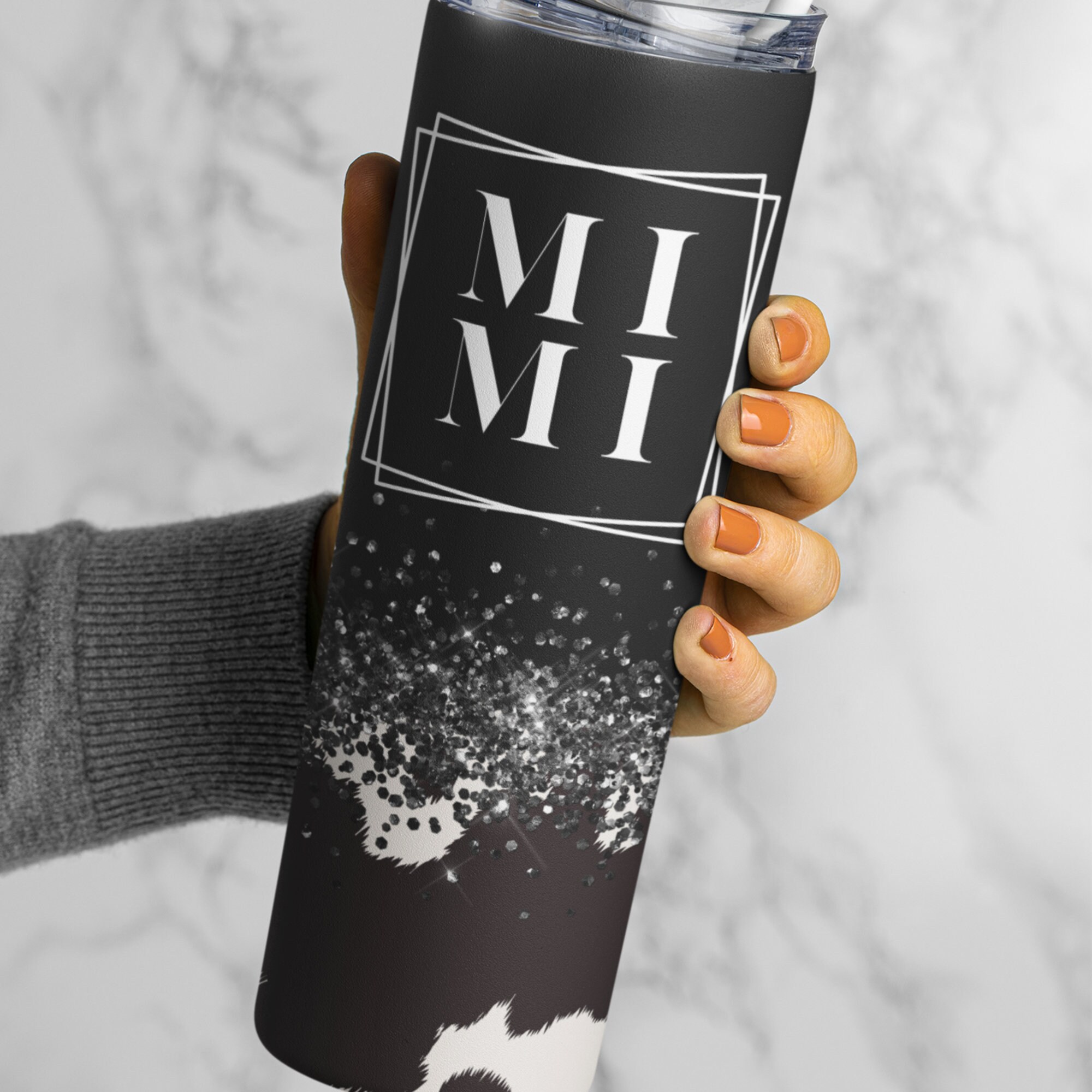 Personalized Cowhide Mimi Tumbler Cow Print Mimi Tumbler With - Etsy