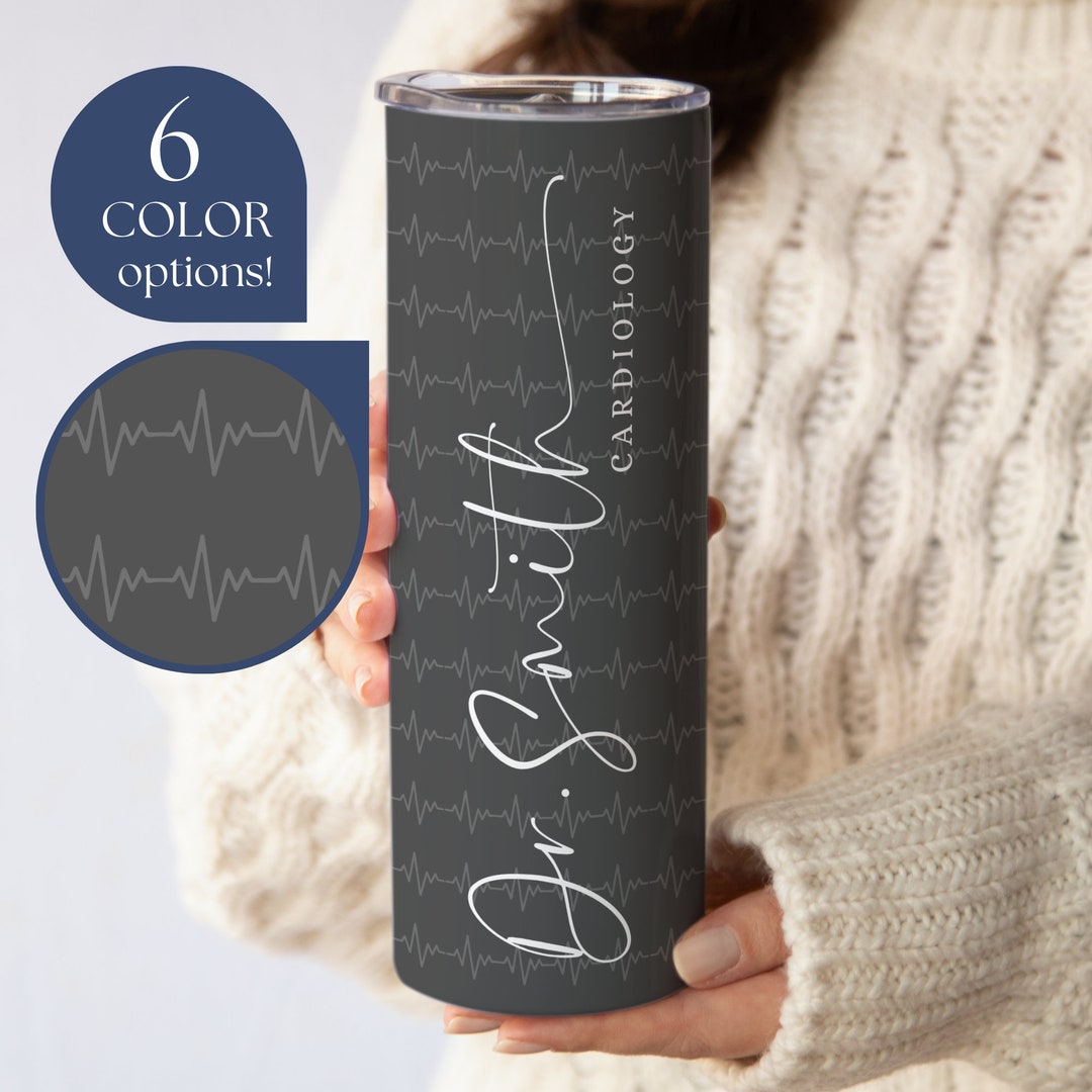 Personalized Cardiology Tumbler, Custom Cardiac Nurse Tumbler ...