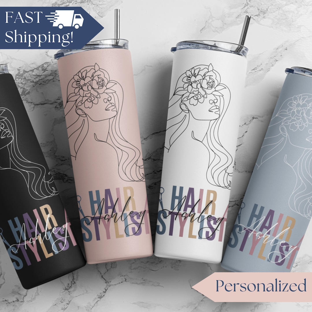 Personalized Hair Stylist Tumbler With Name, Custom Hair Stylist Cup ...
