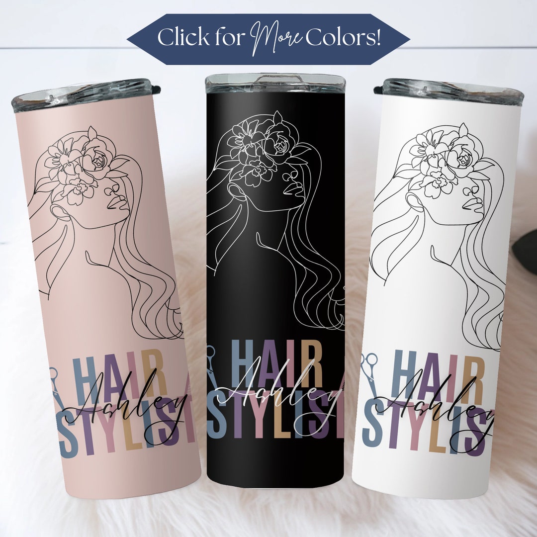 Personalized Hair Stylist Tumbler With Name, Custom Hair Stylist Cup ...