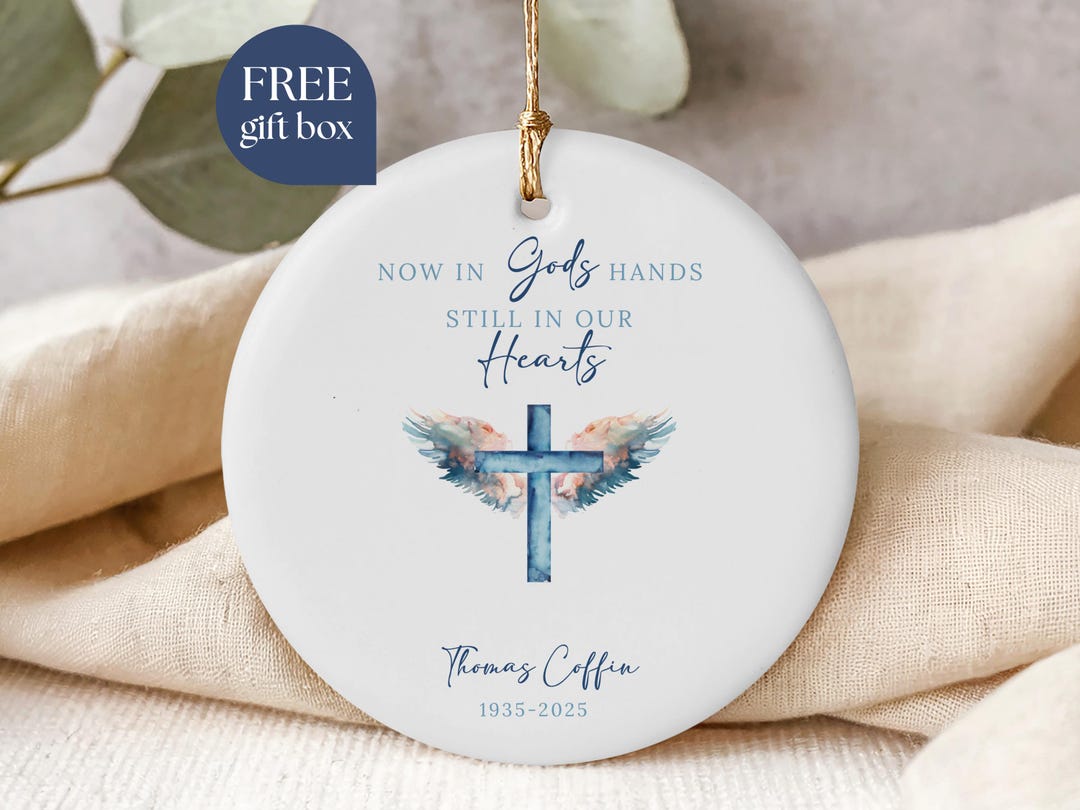 Christian Memorial Ornament Personalized, Memorial Ornament for Loved ...