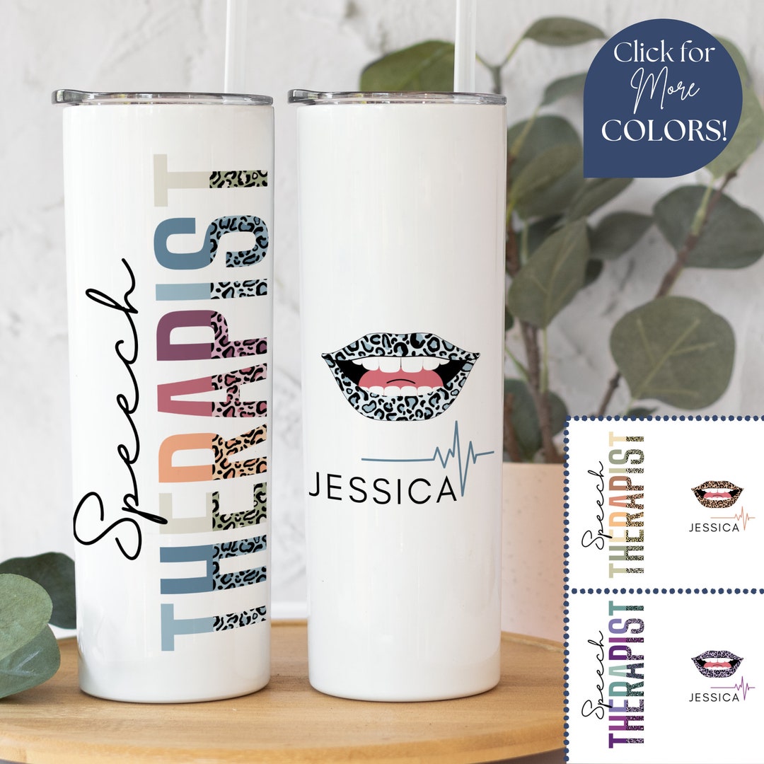 Personalized Speech Therapist Tumbler, Custom Gift for Speech Therapist ...
