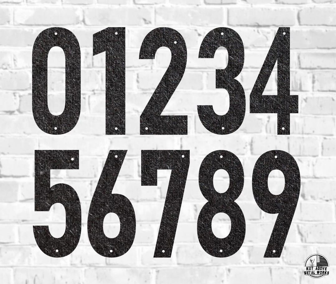 Metal Address Numbers | House Address | Mailbox Numbers | House Numbers ...