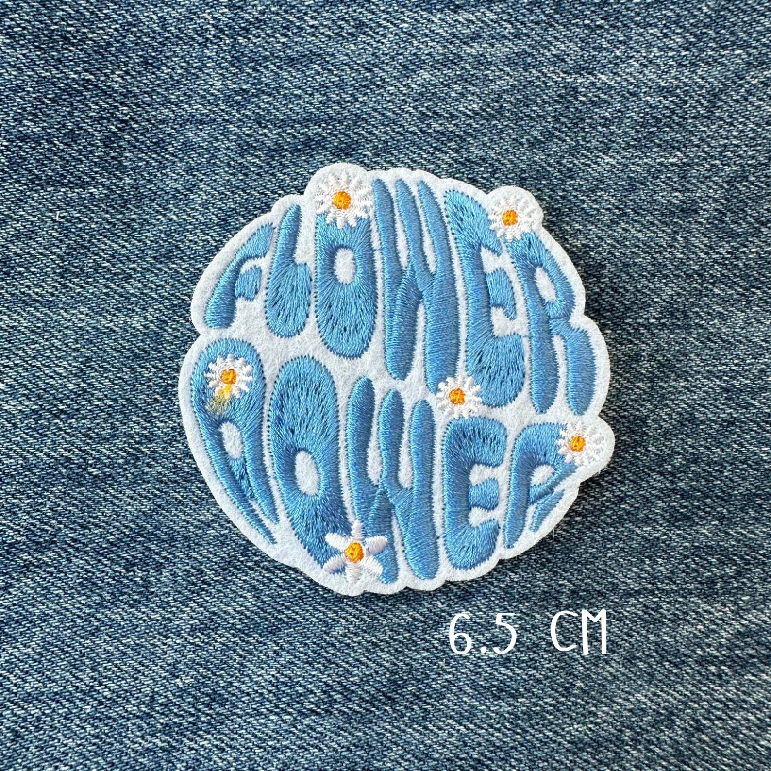 Iron-on Patch Flower Power Patches Application Retro Patches Embroider ...