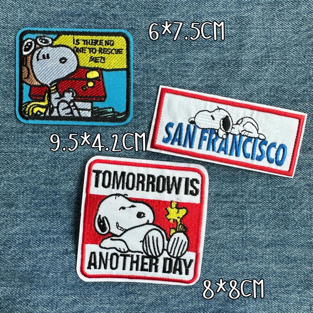 Iron-on Patch Snoopy Patches Cartoon Patch Embroider Patch Application ...