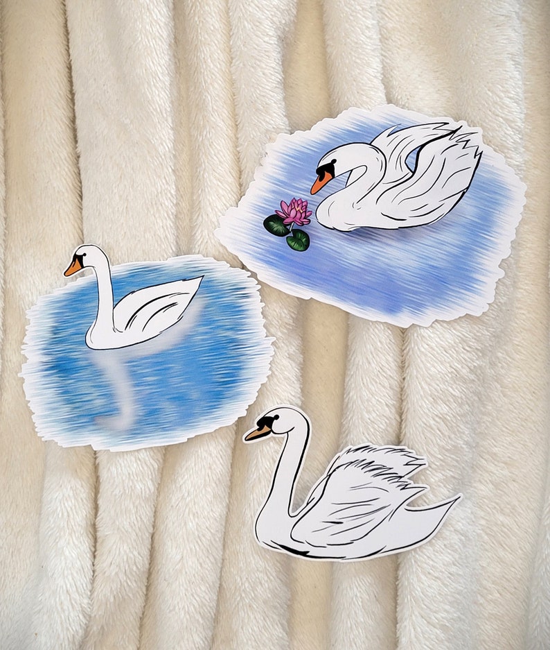 Swan Sticker Pack - Etsy