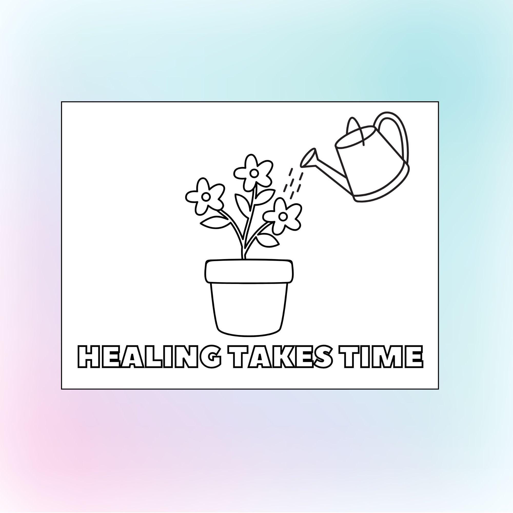 Kids Grief Coloring Pages: Healing Activity Book (PDF Download) - Etsy