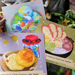 Bug Snacks | Dungeon Meshi Food Art | Print and Postcard - Etsy