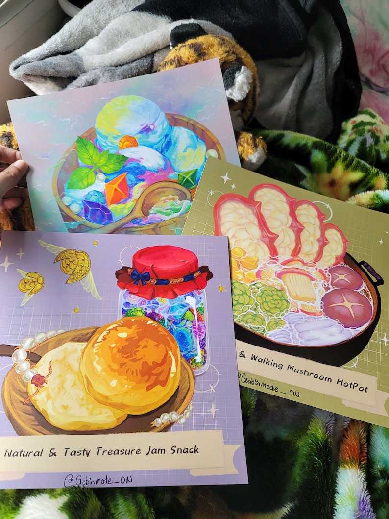 Bug Snacks | Dungeon Meshi Food Art | Print and Postcard - Etsy