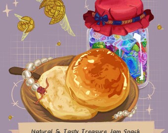 Sorbet Dungeon Meshi Food Art Print and Postcard - Etsy