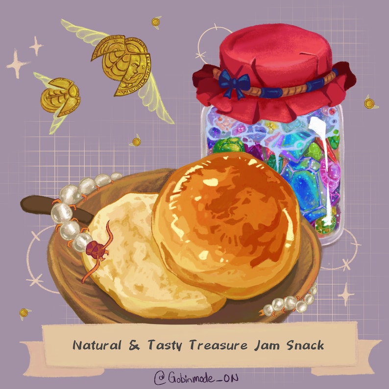 Bug Snacks Dungeon Meshi Food Art Print And Postcard Etsy