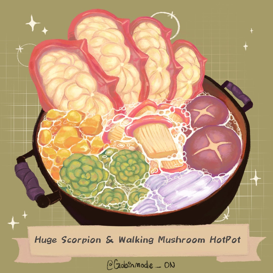 Hotpot | Dungeon Meshi Food Art | Prints and Postcards - Etsy