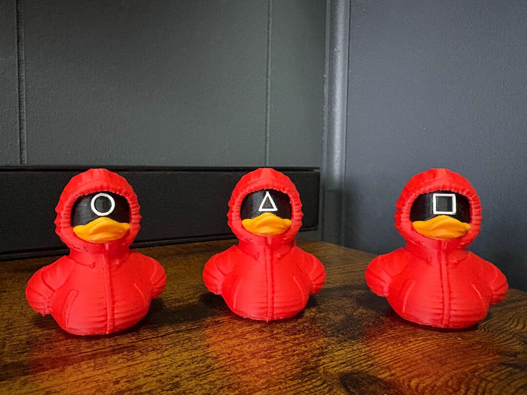 Squid Game Guard Ducks, Red, Circle, Triangle, and Square - Etsy