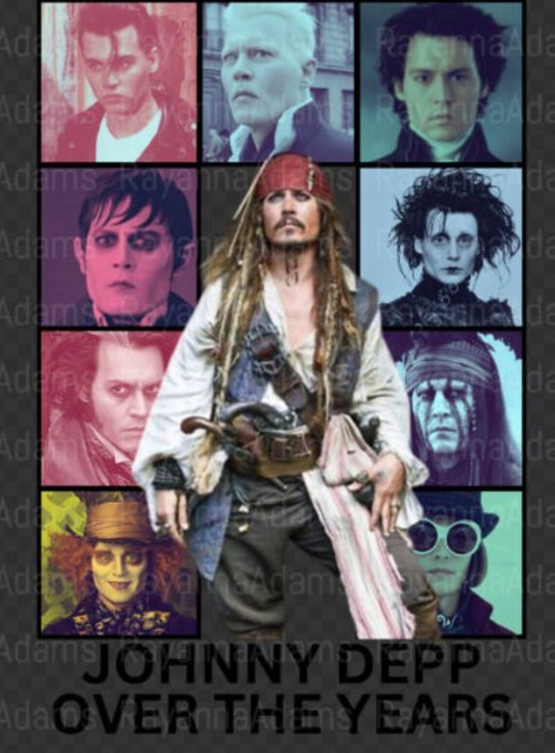 Johnny Depp Over the Years (ERAS) PNG, JPEG, Digital Download ...
