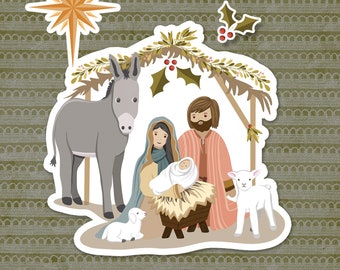 Jesus Birth Nativity Bible Lesson for Kids Christmas Activity Advent ...