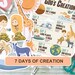 Gods 7 Days of Creation Christian Lesson Printable Bible Activity Kids ...