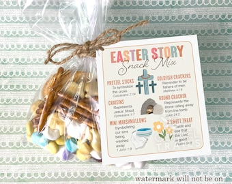 Easter Story Snack Mix for Holy Week Kids Resurrection Easter Story ...