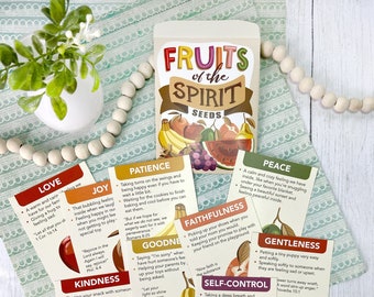 Fruit of the Spirit Flashcards - Etsy