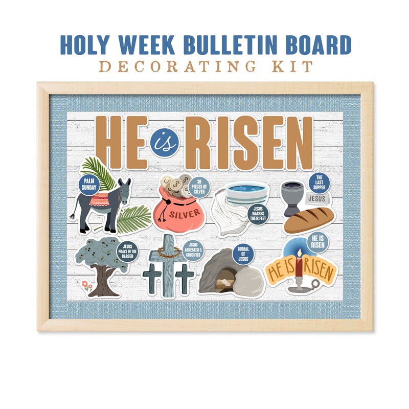 Palm Sunday Bulletin Board - Etsy