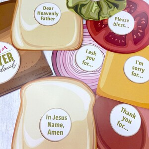 Prayer Sandwich Kids Activity Bible Lesson Activity for Homeschool ...